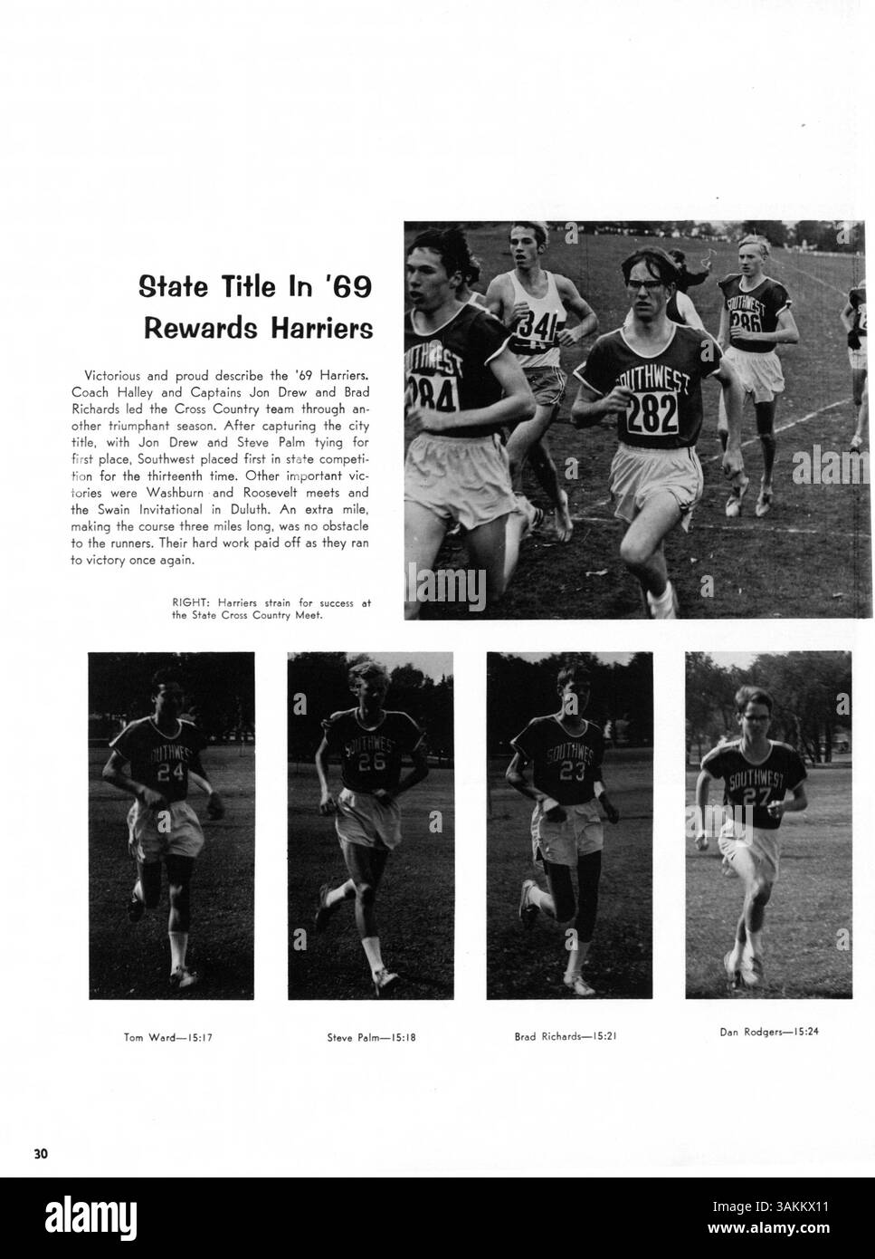 This yearbook from Southwest High School, published in 1970, details ...