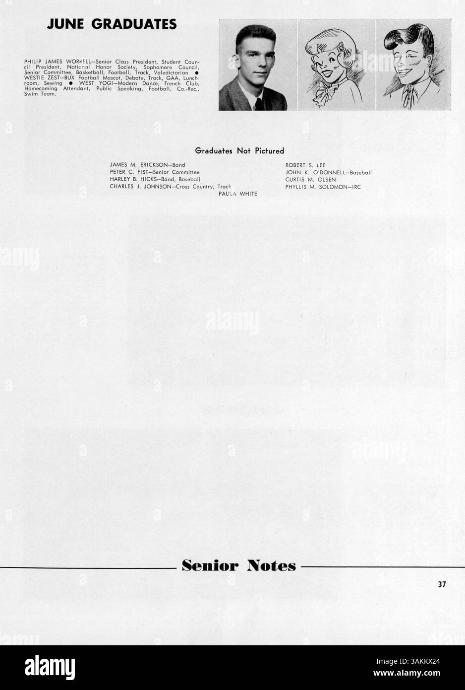 The 1950 'Hesperian' yearbook from West High School documents the ...