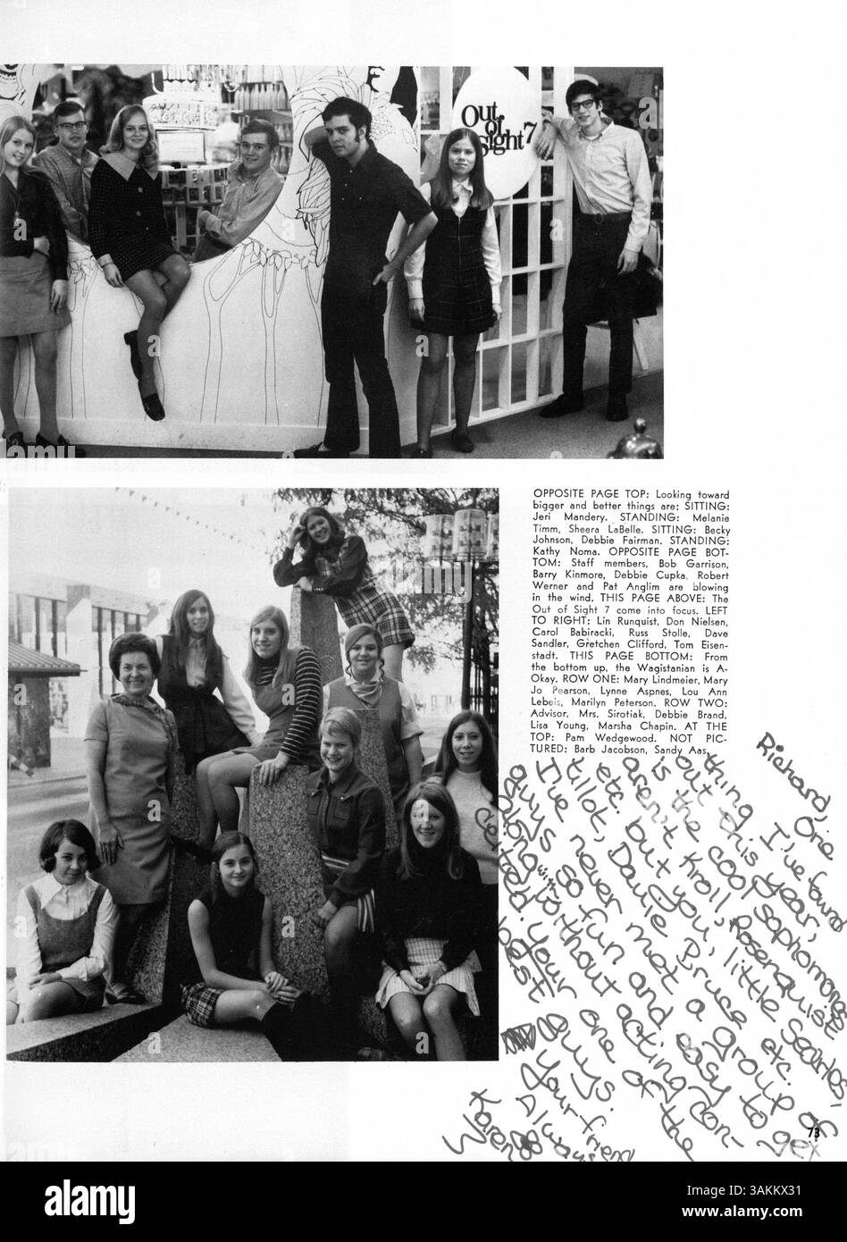 This 1970 high school yearbook documents the students, teachers, clubs ...