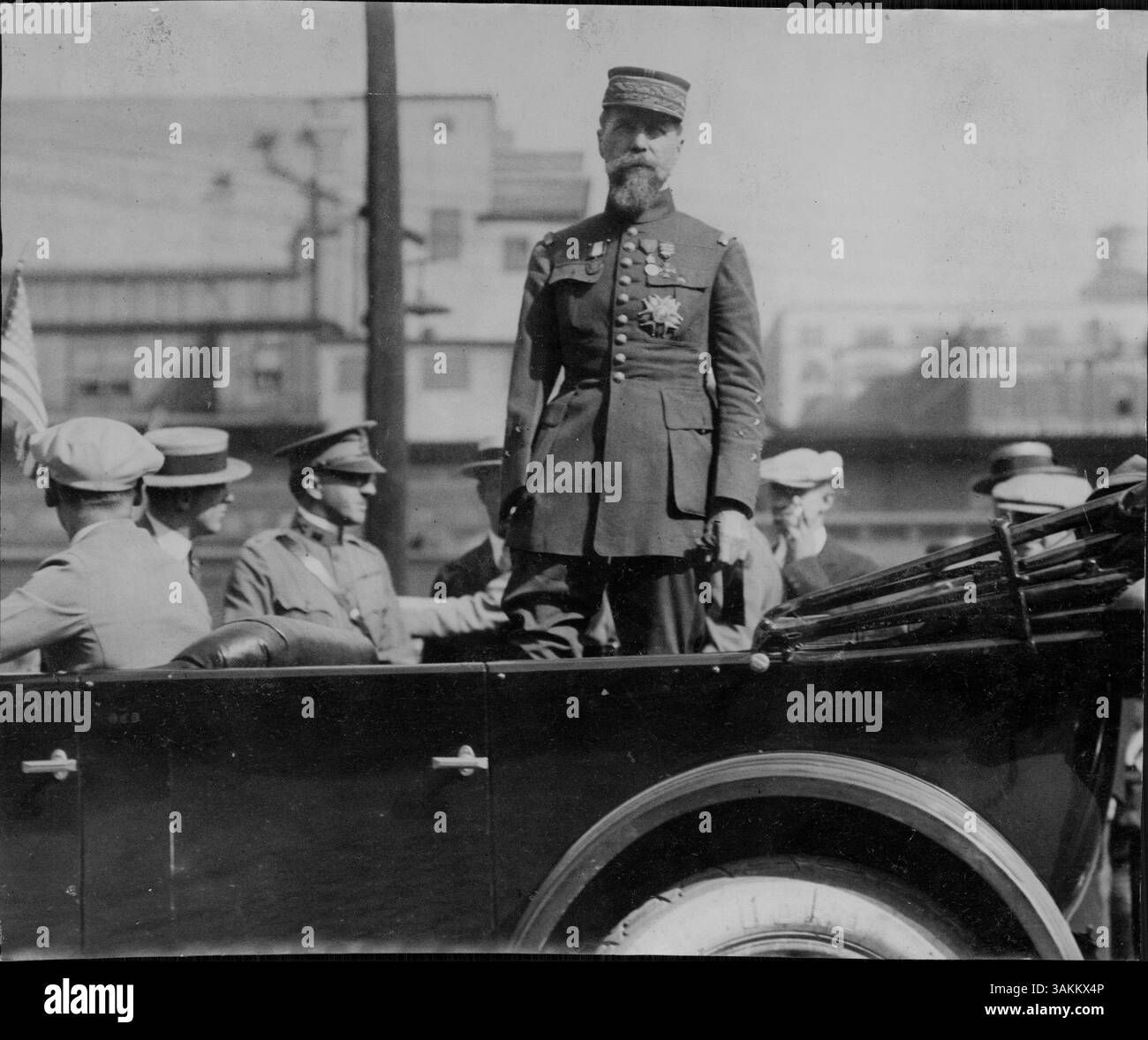 General Henri Gouraud, Commander of the Fourth French Army, known as ...