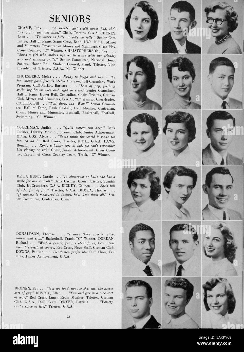 The 1955 Centralian yearbook from Central High documents students ...
