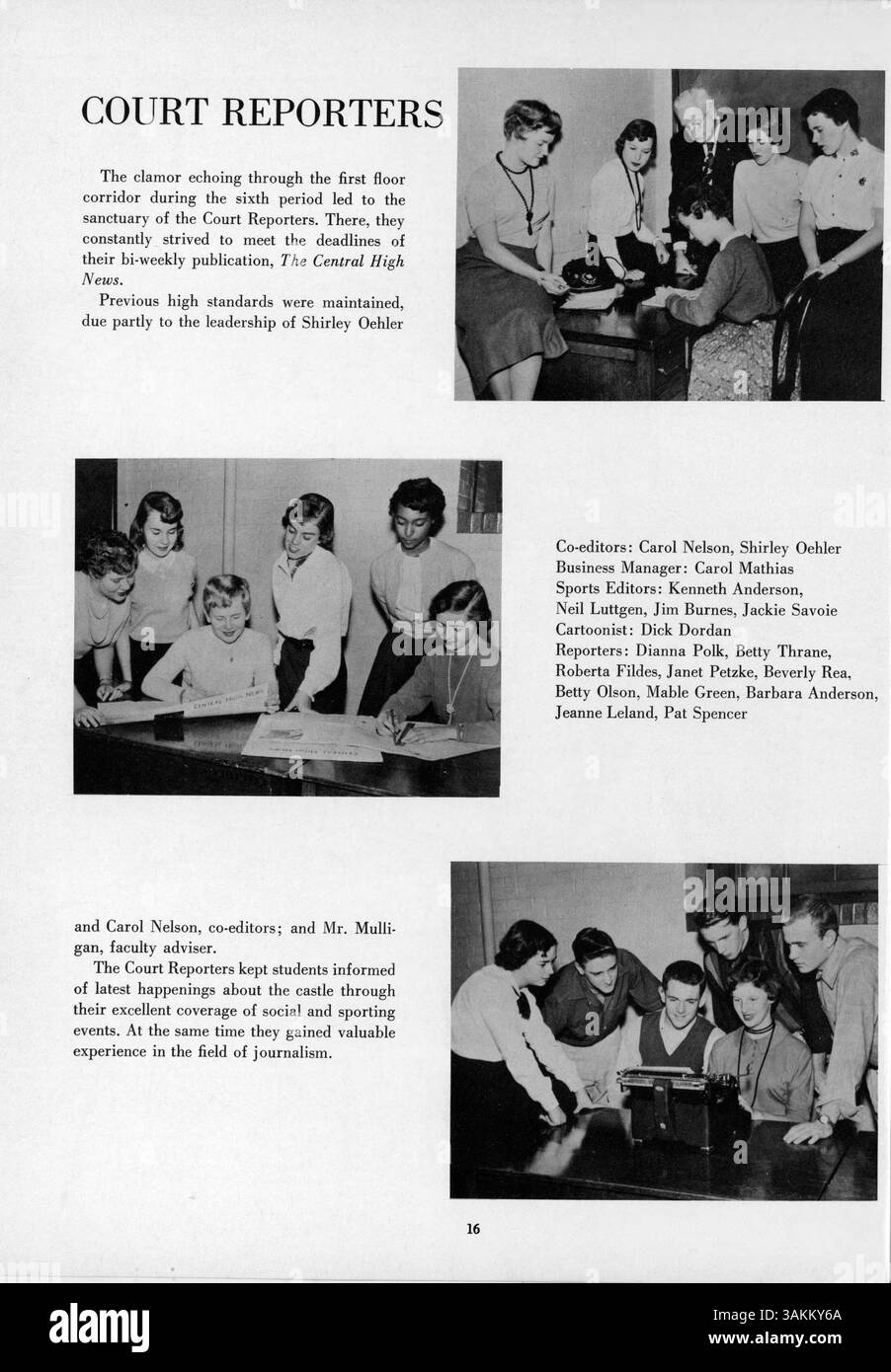 The 1955 Centralian yearbook from Central High documents students ...
