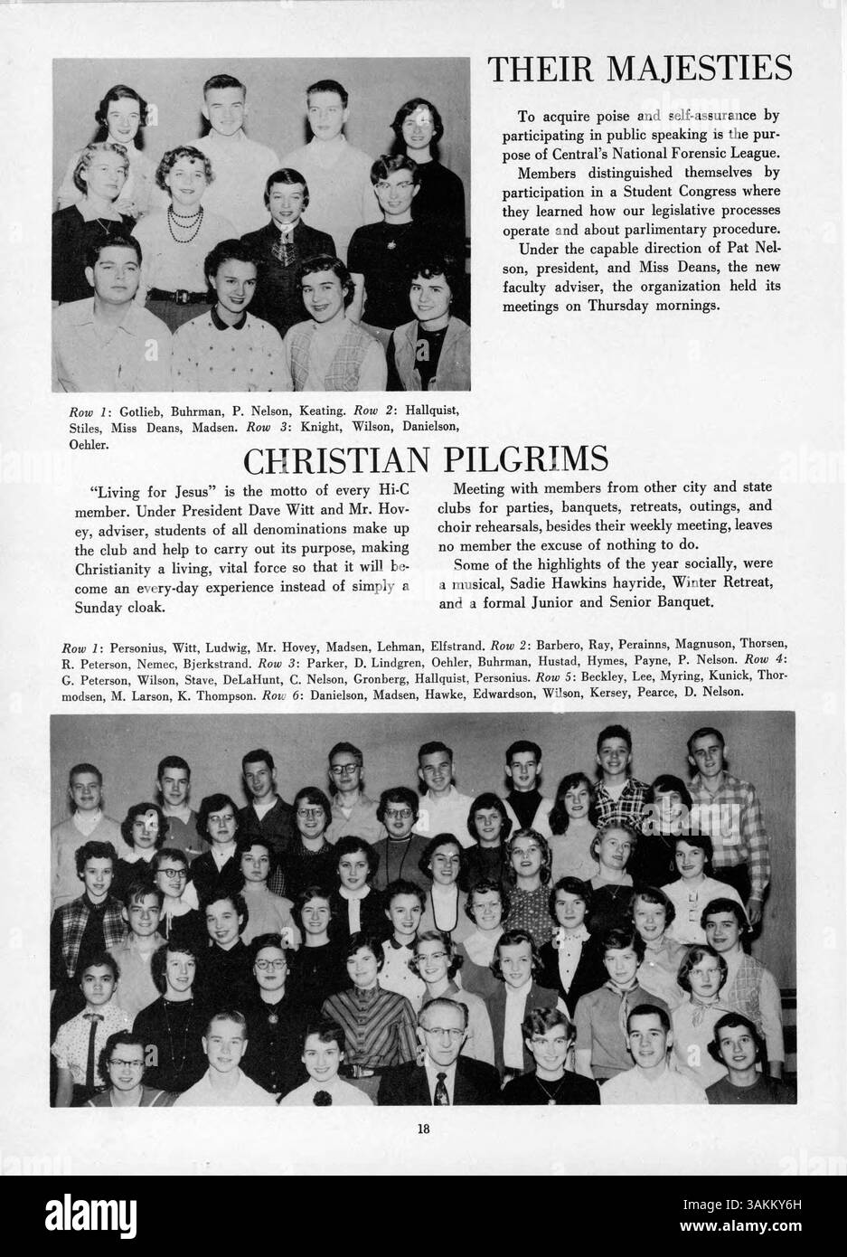 The 1955 Centralian yearbook from Central High features the students ...