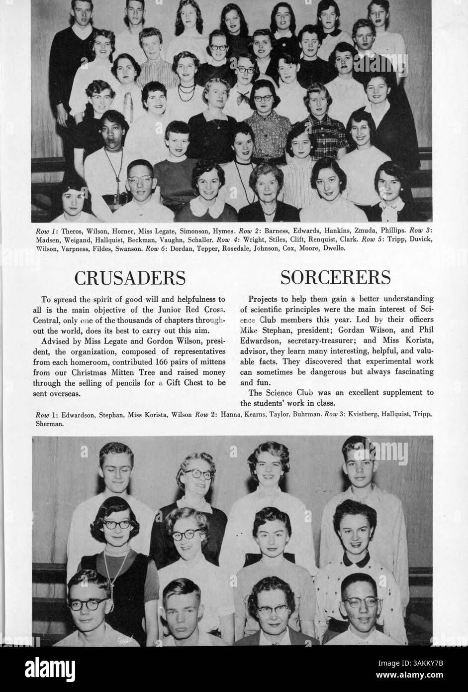 The Centralian yearbook from 1955 documents students, faculty ...