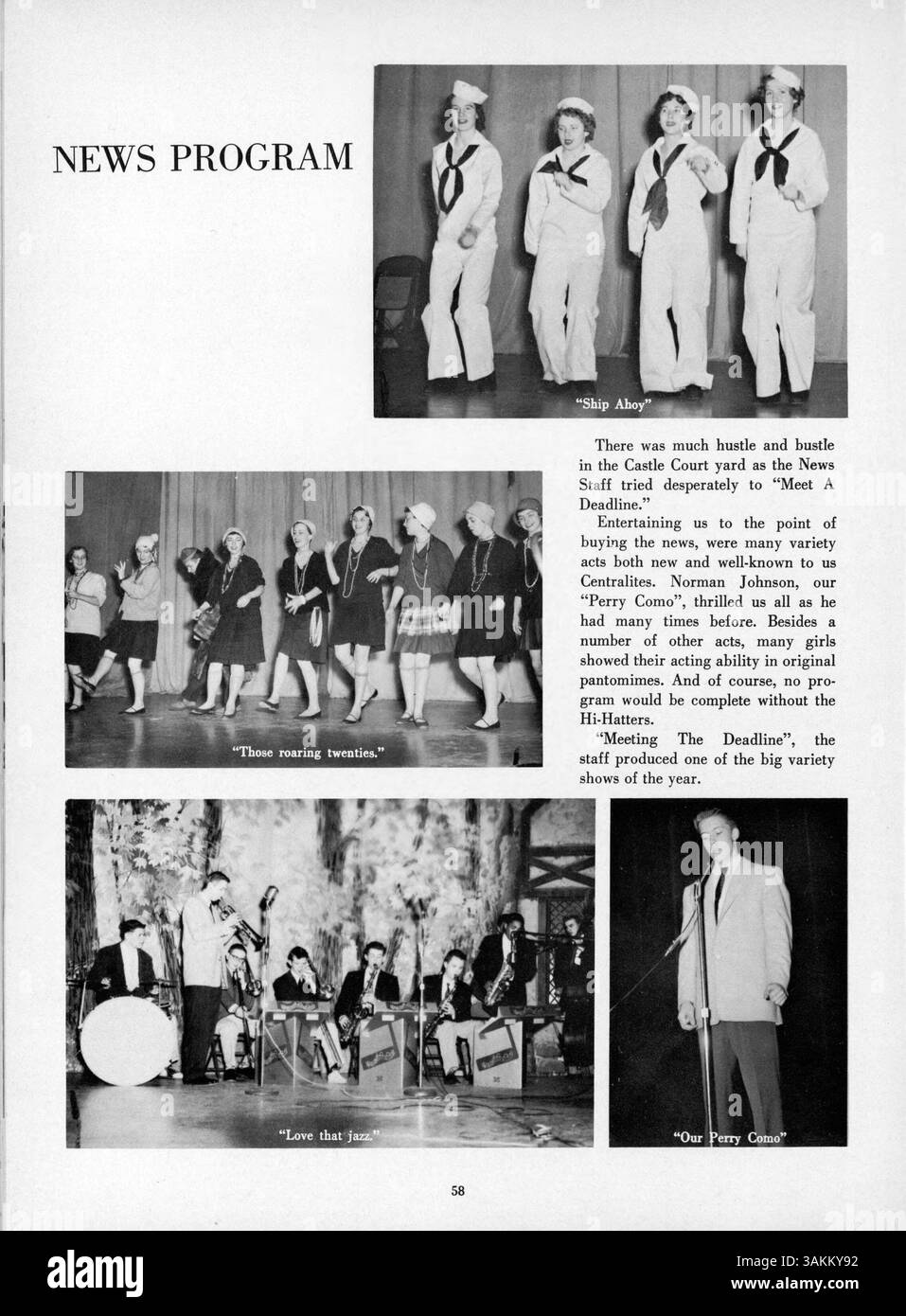 This 1955 yearbook from Central High documents the events of the 1954 ...