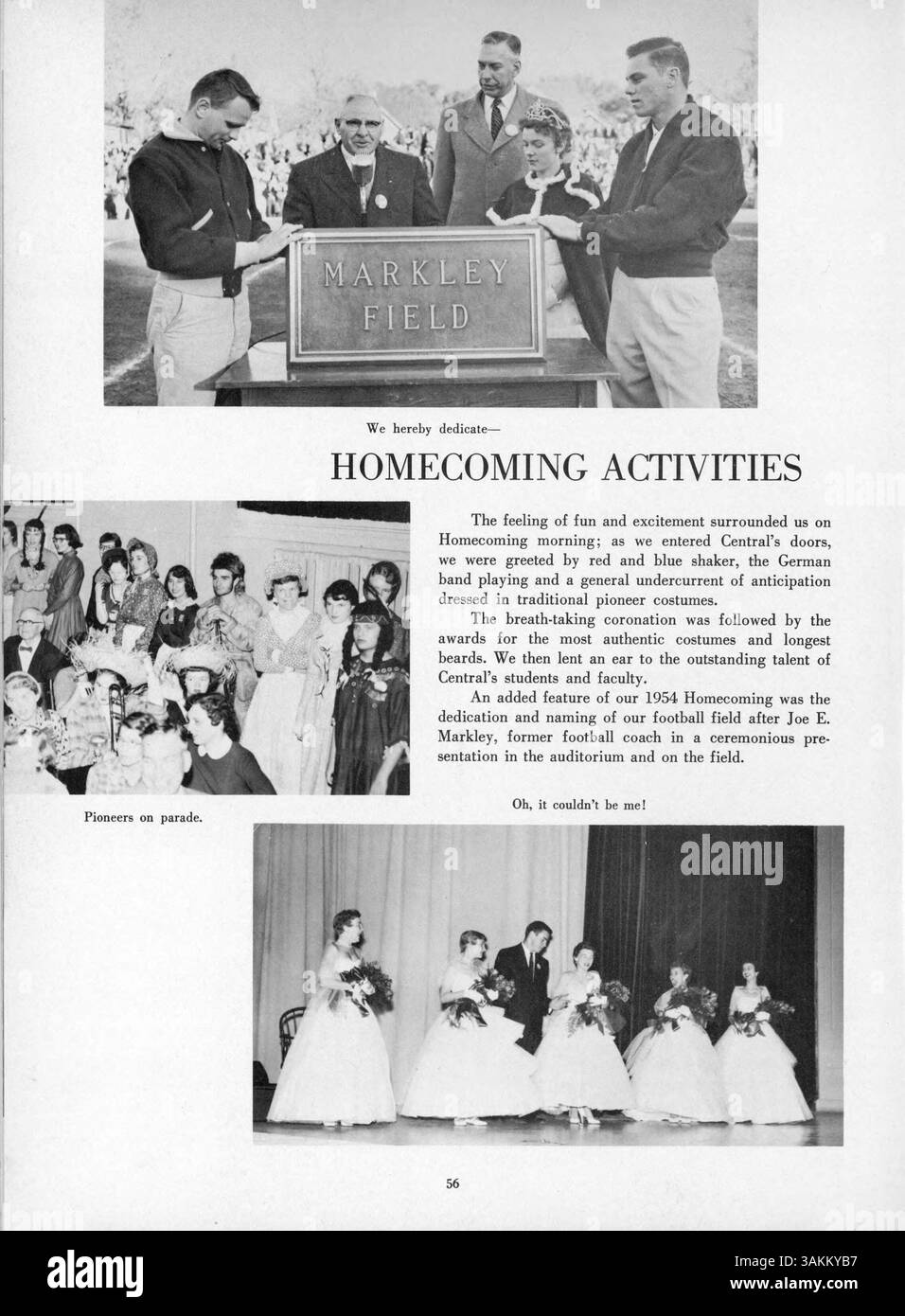 This 1955 Central High yearbook highlights the key events, student life ...