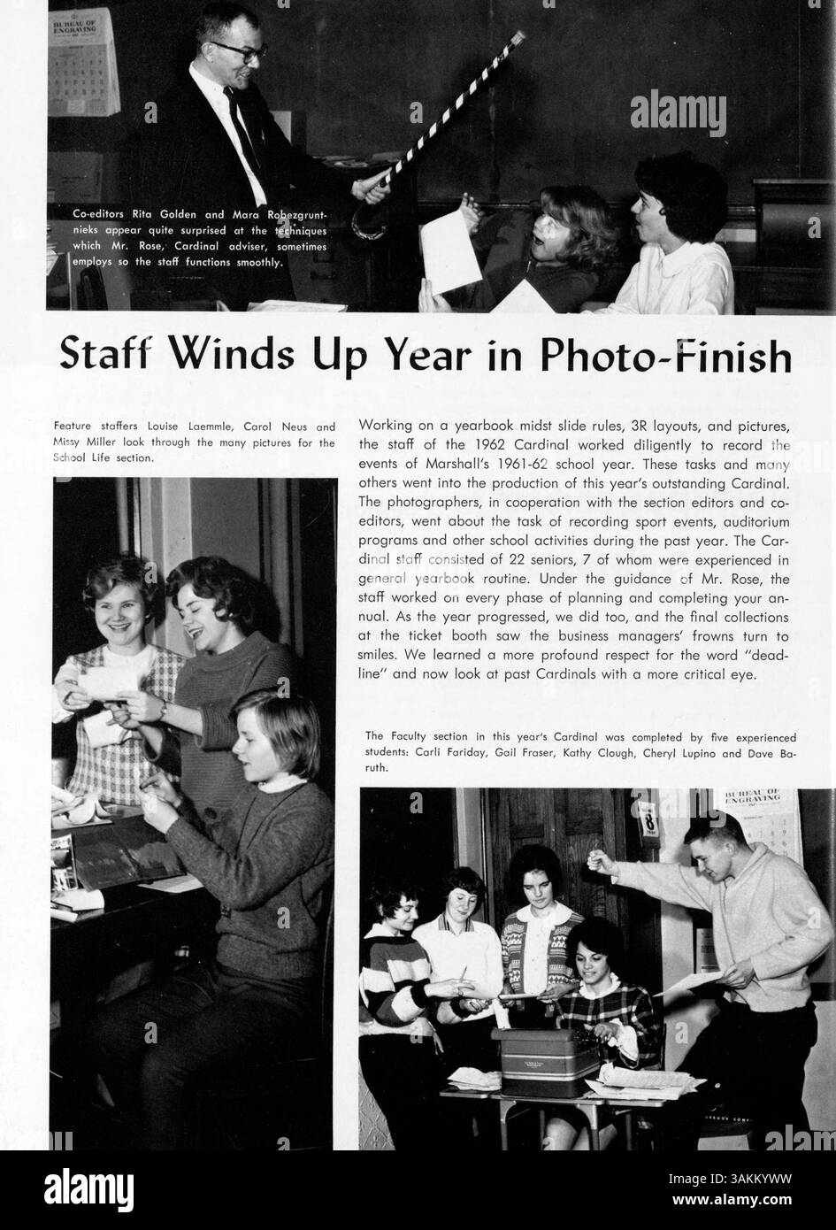 The 1962 Marshall Cardinal yearbook captures key events of the 1961 ...