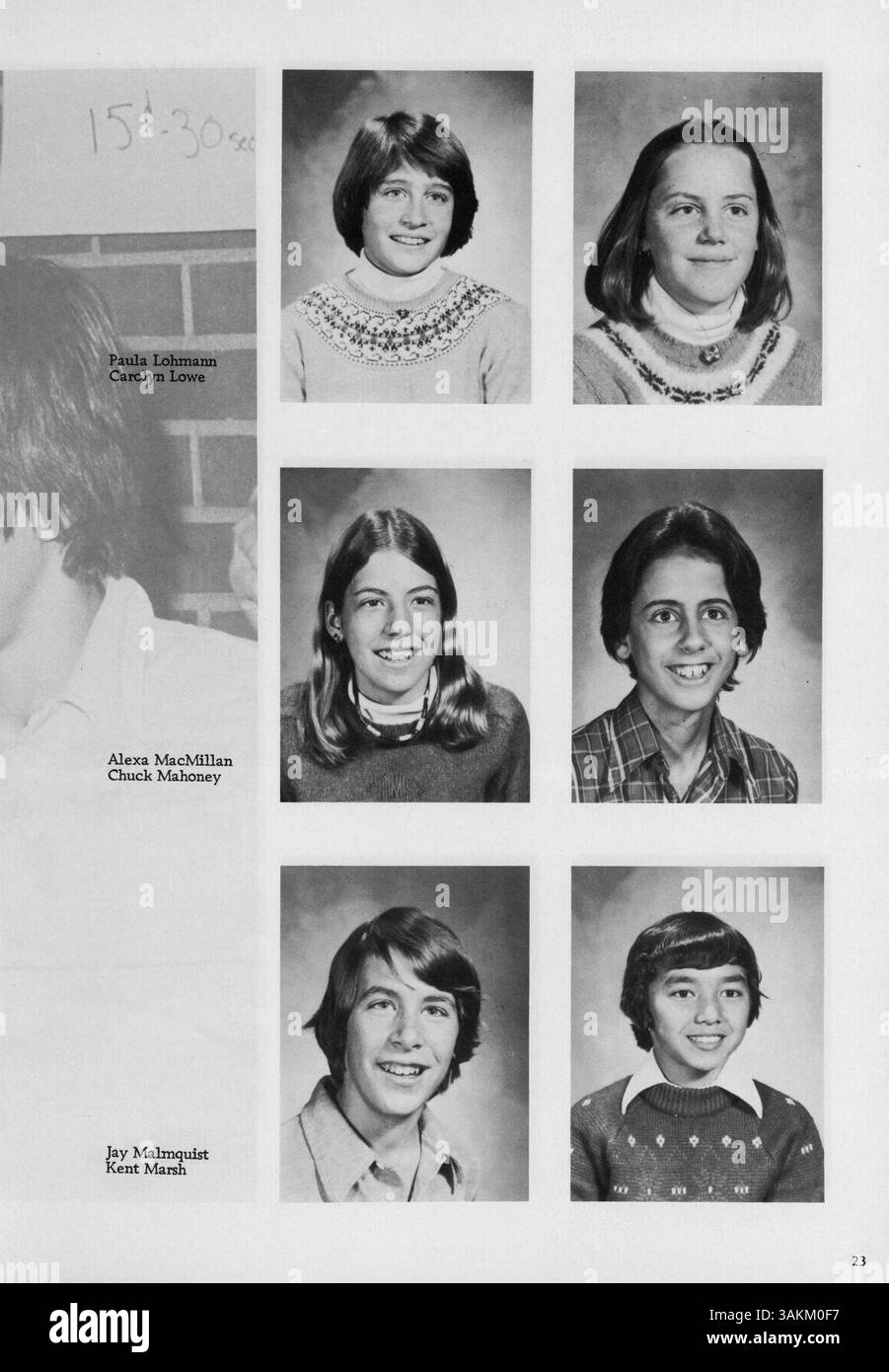 This middle school yearbook from Blake Middle School documents the ...