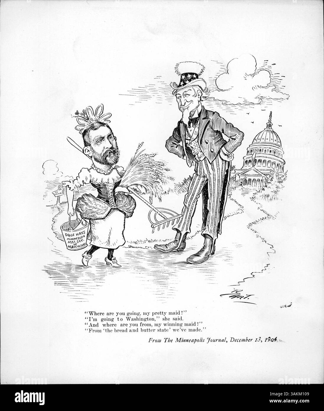 An illustration shows Professor Willet Hays, assistant secretary of ...