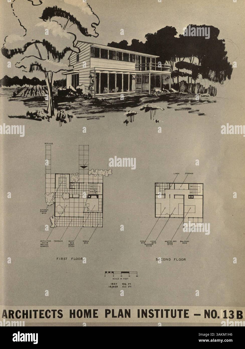 Catalog of over forty house designs from the Architects Home Plan ...