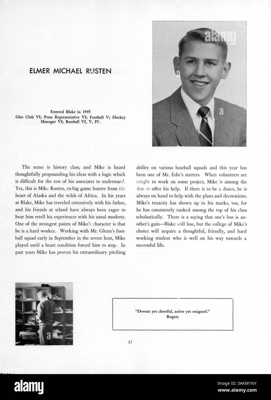 'Call O' Pan', the 1955 Blake Yearbook, documents the major events ...