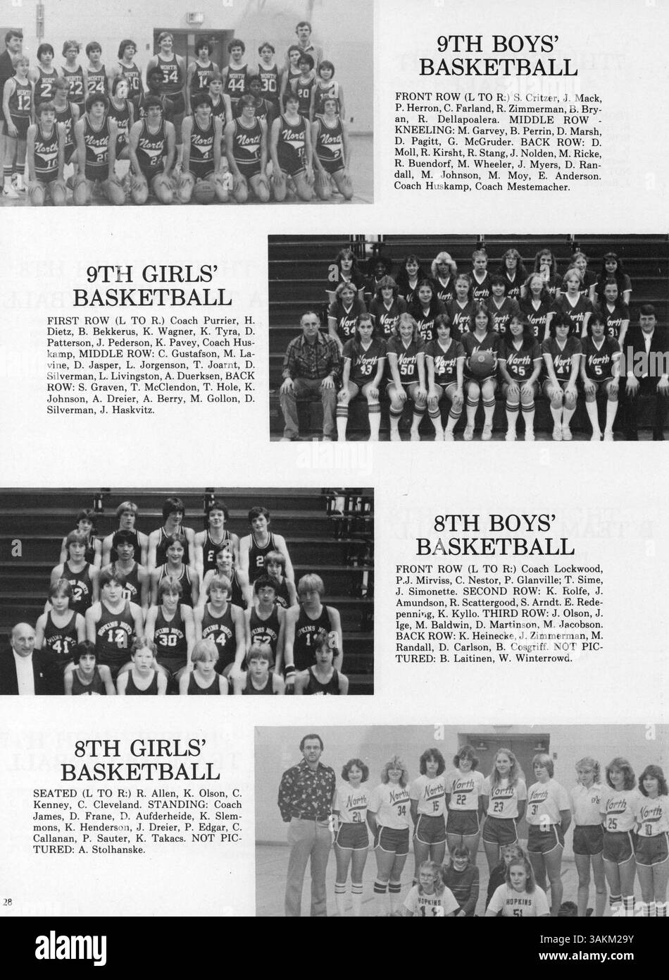 The 1981 Hopkins North Junior High Yearbook, featuring the NJH Huskies ...