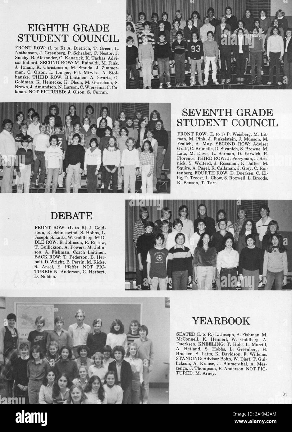 This junior high school yearbook from 1981 documents the students, teachers, clubs, athletic ...