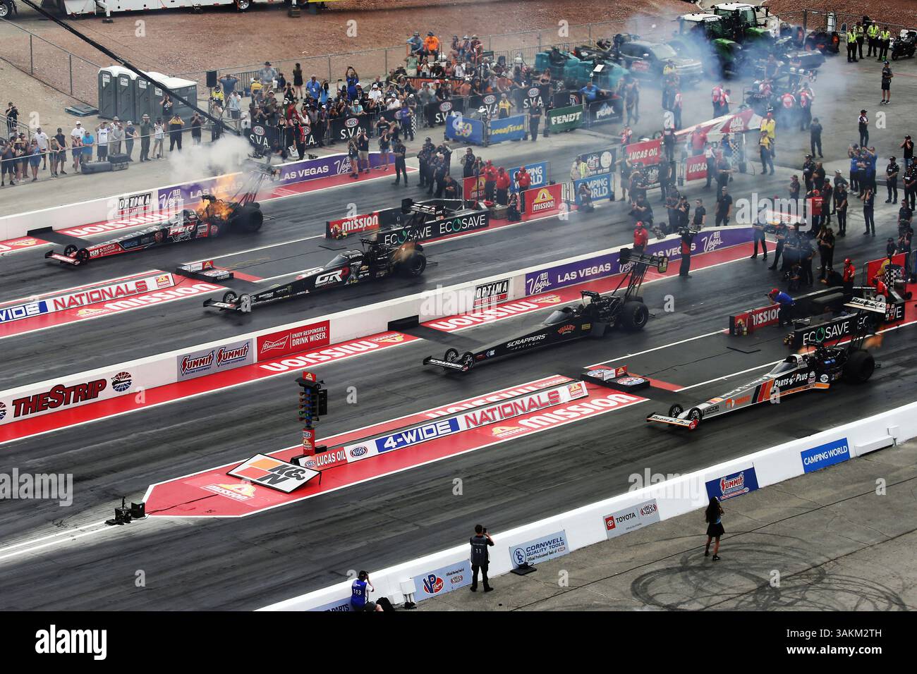 LAS VEGAS, NV - APRIL 12: Scott Palmer (5050 TF) NHRA Top Fuel Dragster ...