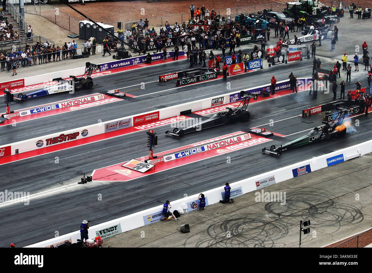 LAS VEGAS, NV - APRIL 12: during the NHRA Mission Foods Drag Racing ...