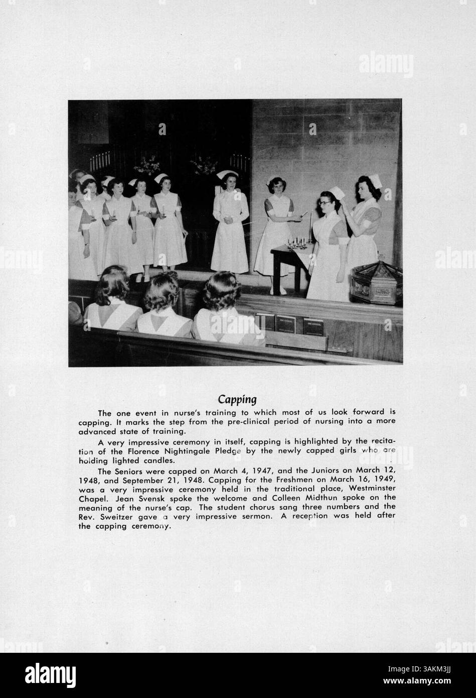 This Abbott Hospital School of Nursing Yearbook from 1949 offers a ...