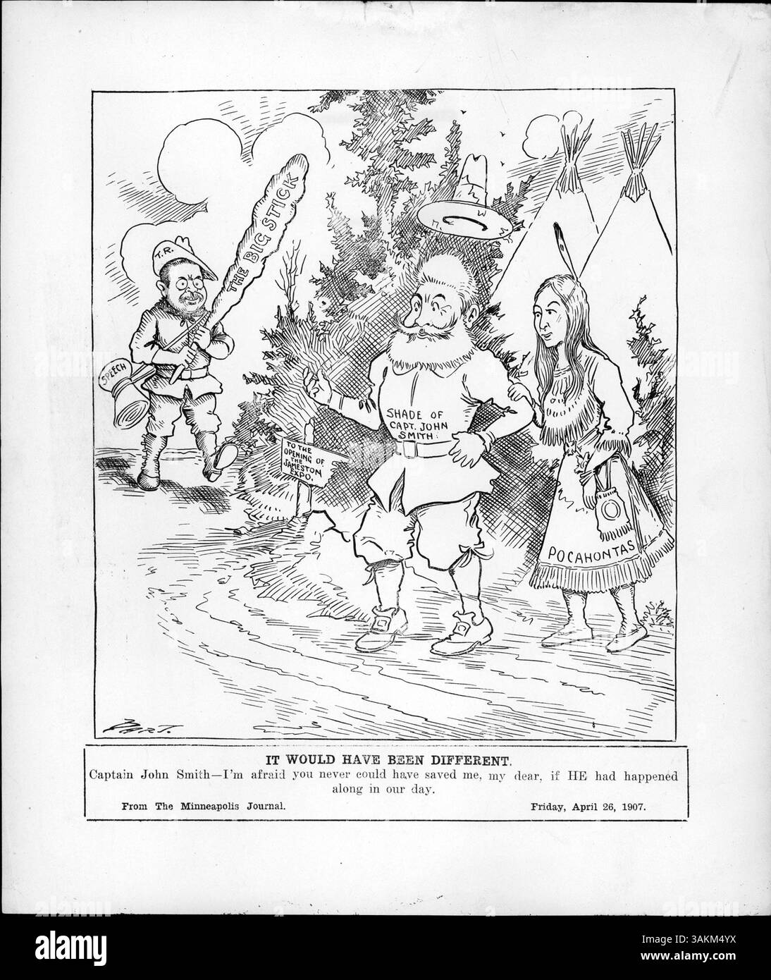 The scene from 'It Would Have Been Different' shows Captain John Smith ...