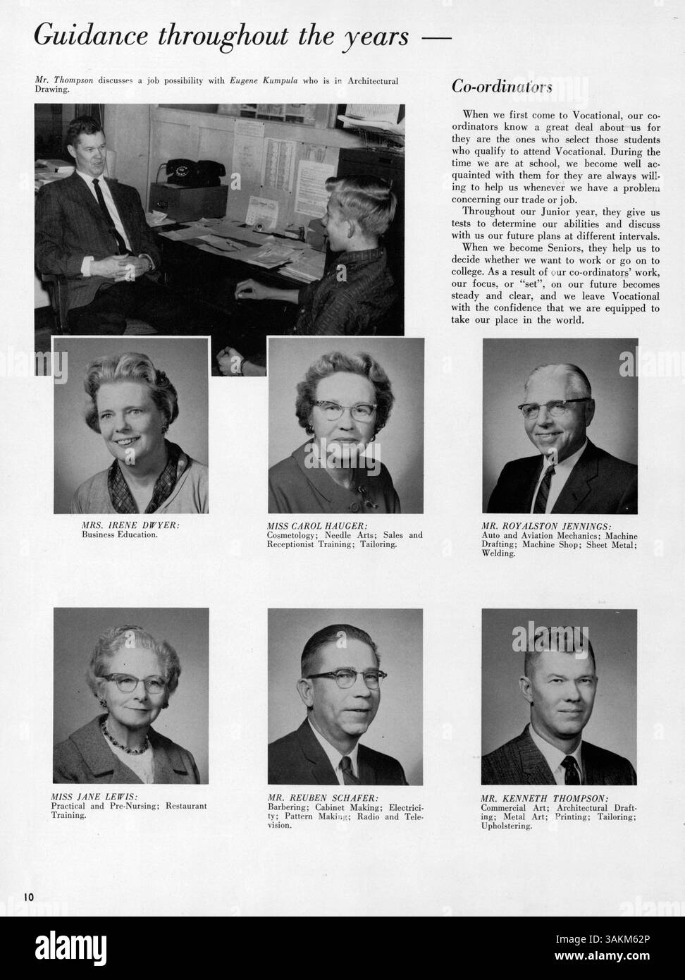 Captures the key moments of the 1961 1962 school year hi-res stock ...