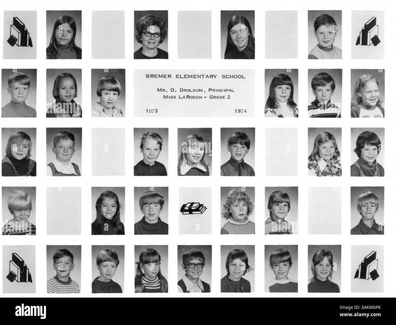 Class photos from Bremer Elementary School's 1973-1974 yearbook ...