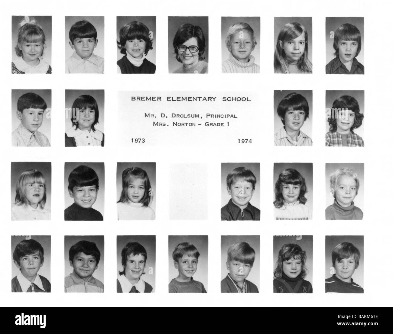 This yearbook, covering the 1973-1974 school year at Bremer Elementary ...