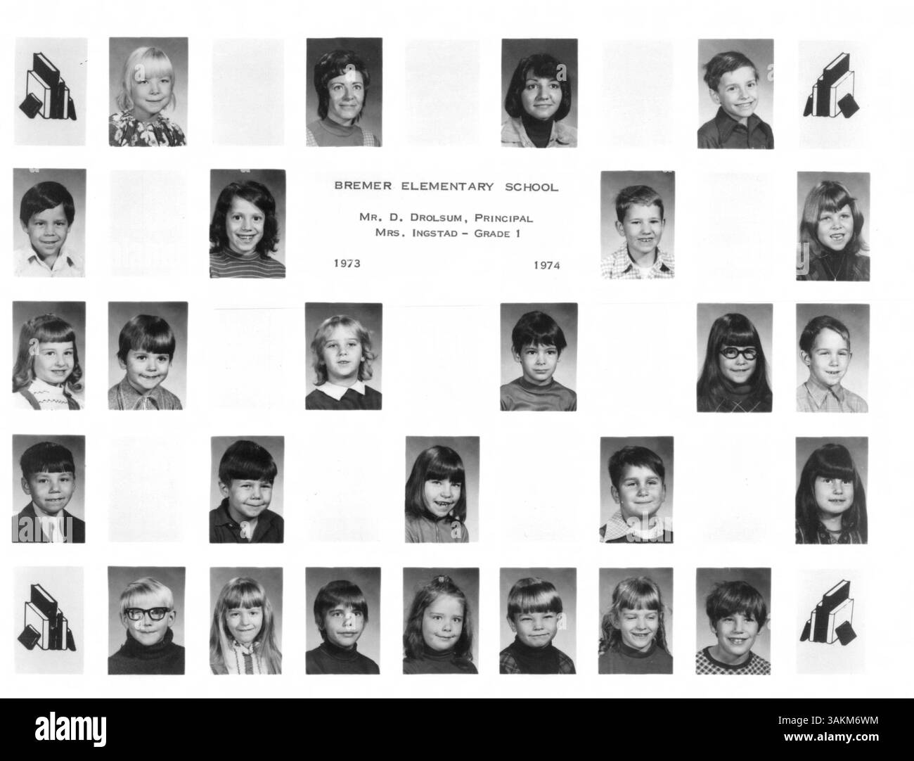 This yearbook captures class photos from Bremer Elementary School for ...