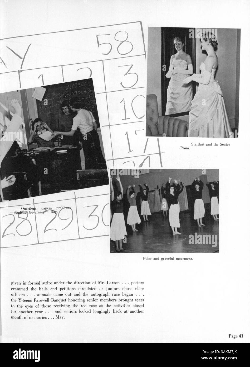 The 1958 Polaris Yearbook from North High School documents the academic ...
