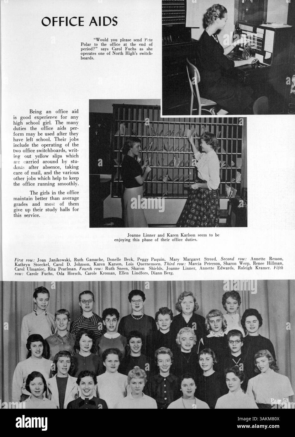 The North High Yearbook from 1958 highlights the academic, athletic ...