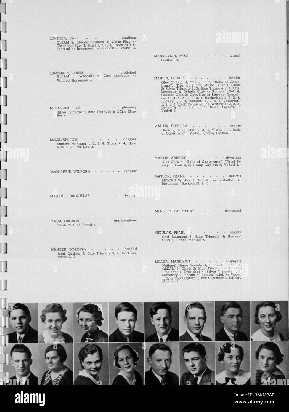 This edition of the 'Wizard' Yearbook from Edison High School showcases ...