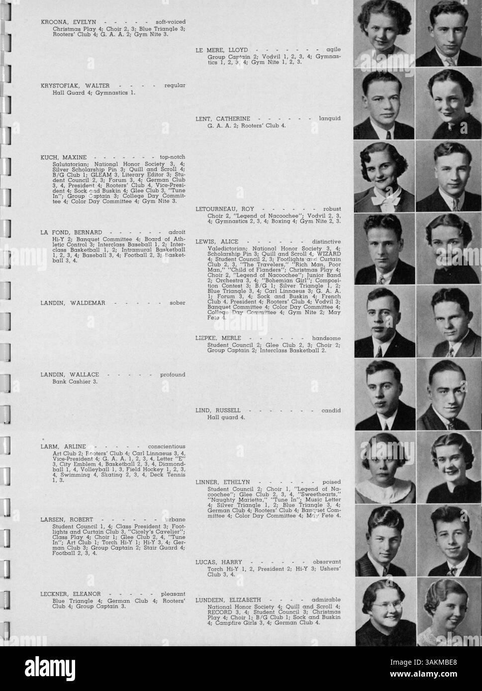 The 1937 Edison Yearbook captures a wide range of school life ...