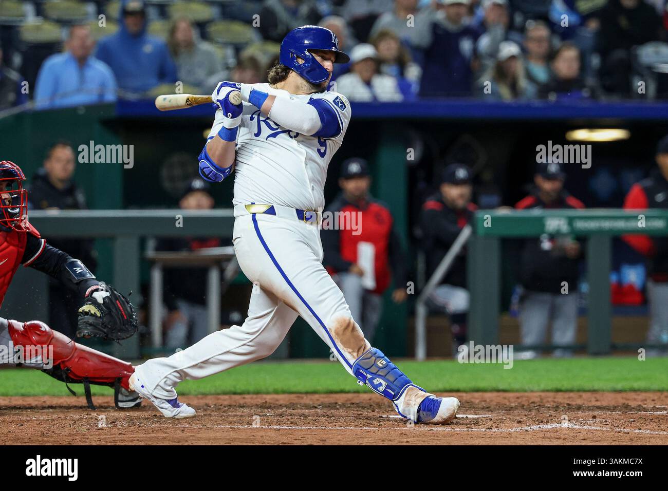 April 8, 2025: Kansas City Royals first baseman Vinnie Pasquantino (9 ...