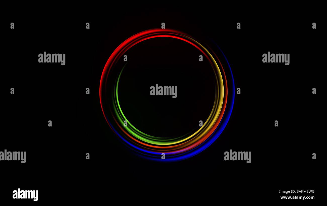 Render neon circle glowing lights hi-res stock photography and images ...