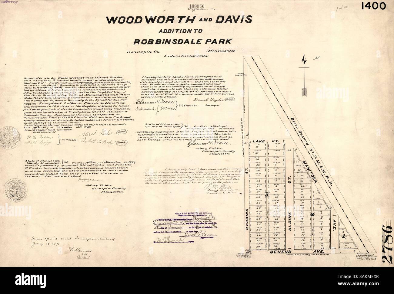 The Woolworth and Davis Addition to Robbinsdale Park showcases the ...