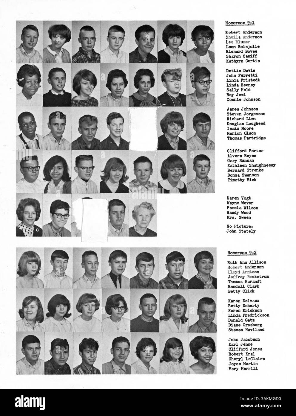 This yearbook from Phillips Junior High School documents the students ...