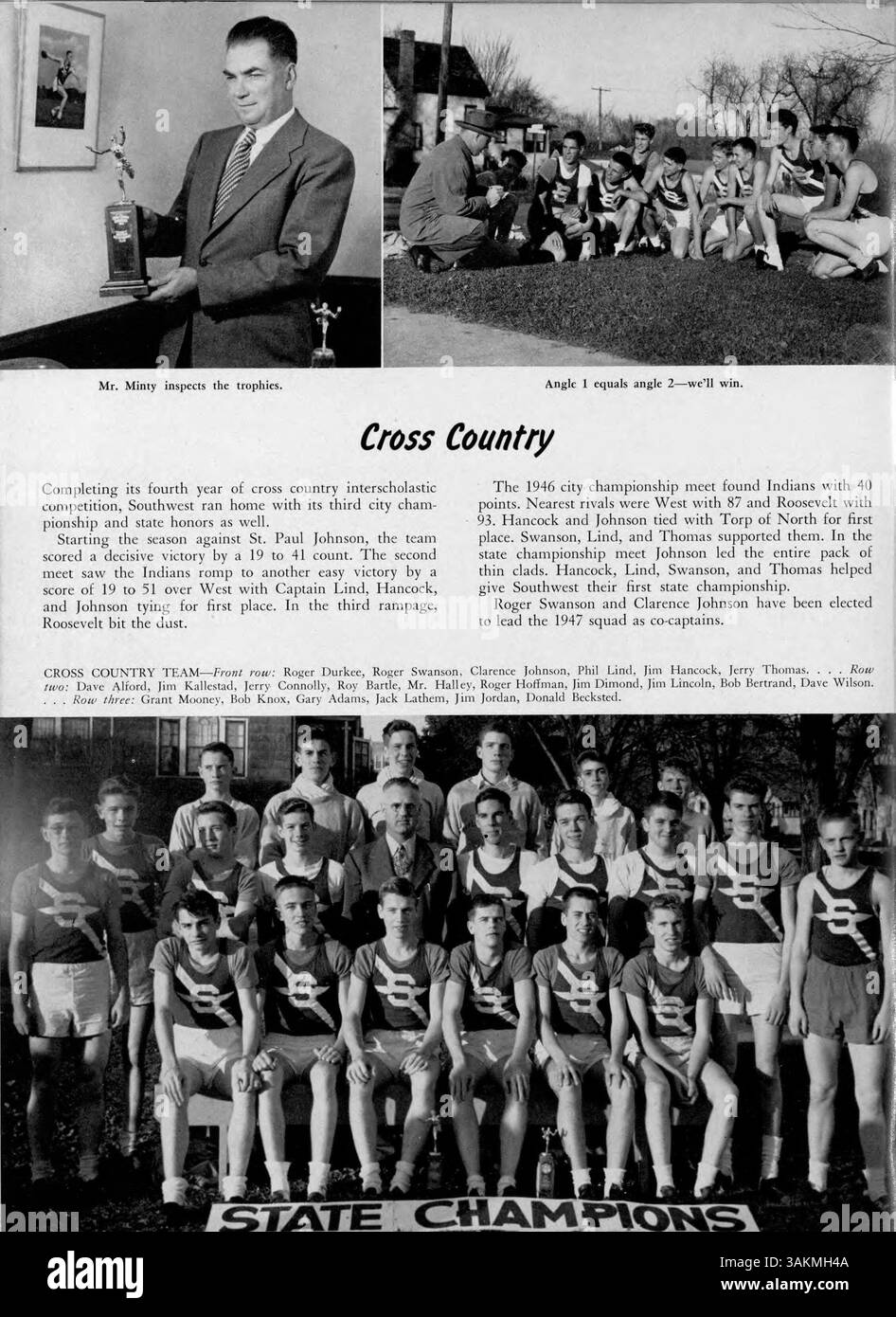 The Southwest High Yearbook 1947, titled Wagistanian, serves as a ...