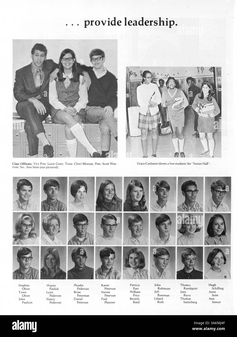 The 1970 Antler yearbook from Minnehaha Academy highlights key moments, student portraits ...
