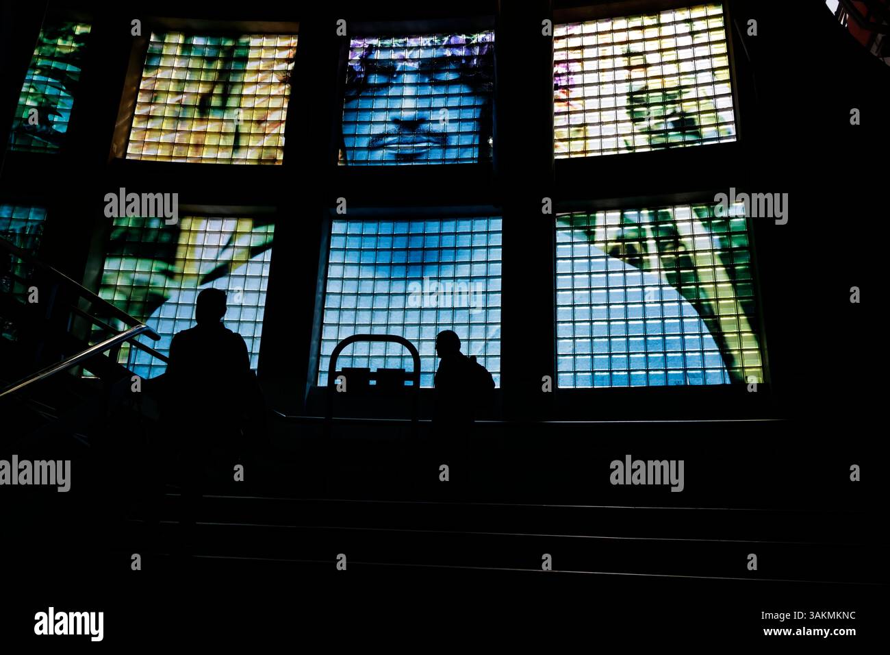 April 12, 2025, Mexico City, Cdmx, Mexico: The San LÃ Âzaro Metro is ...