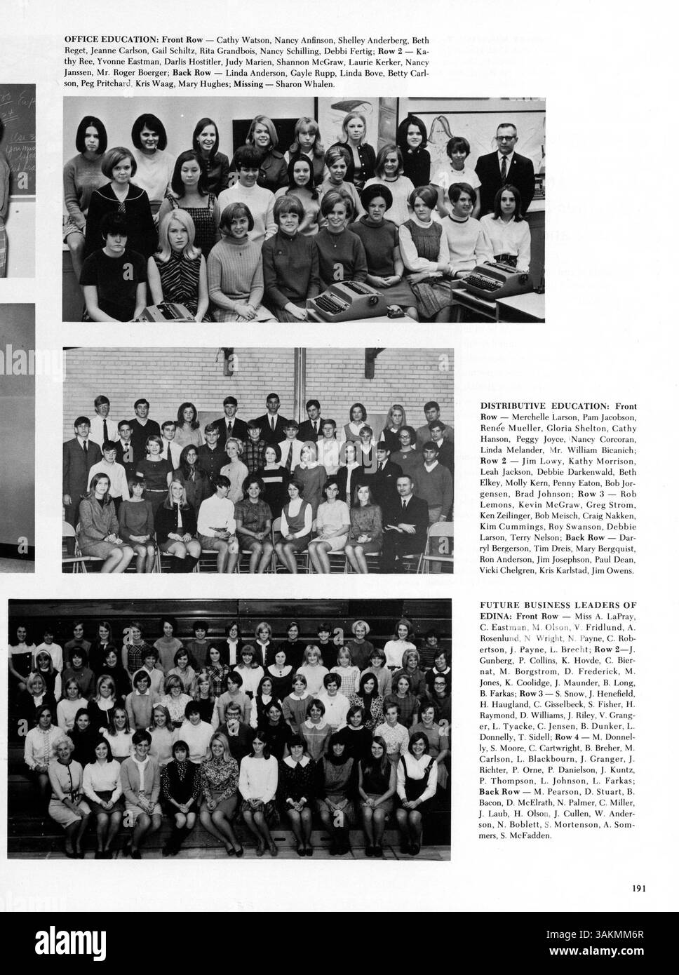 The 1968 Whigrean yearbook from Edina High School preserves the ...