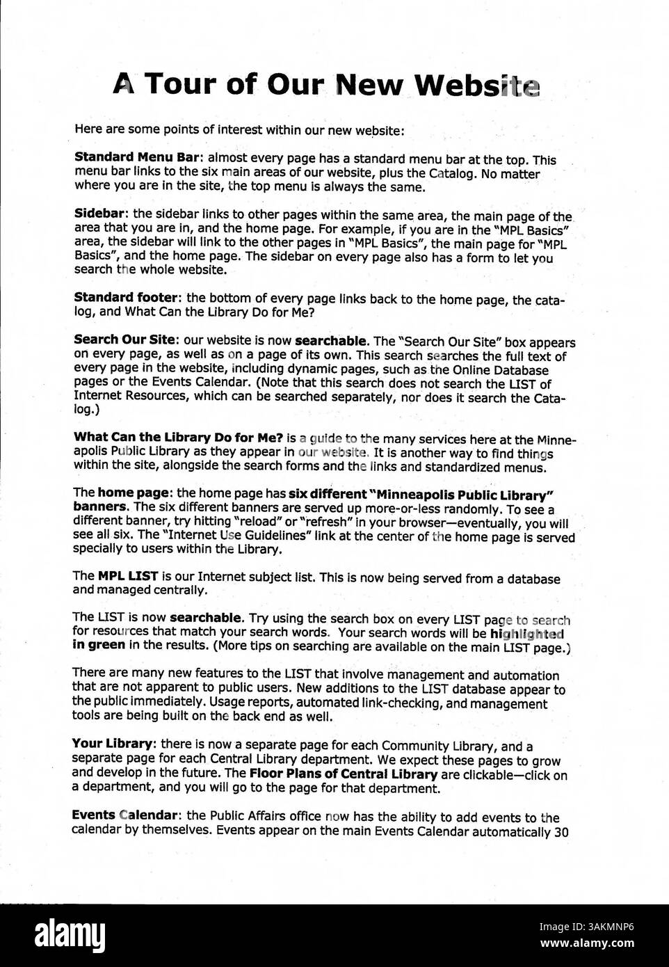 This Minneapolis Public Library Official Bulletin from 2000 provides ...