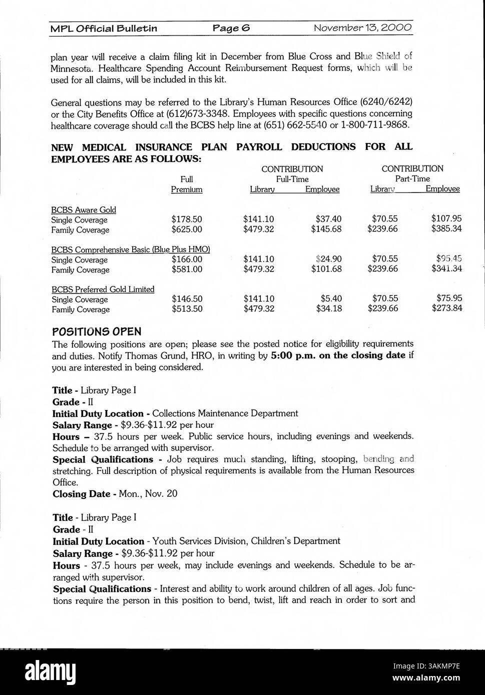 This 2000 edition of the Minneapolis Public Library Official Bulletin ...