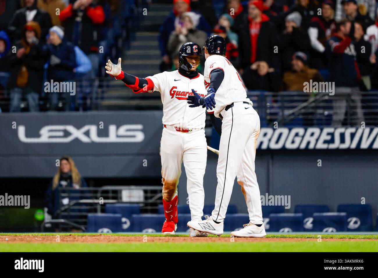 April 12, 2025: Cleveland Guardians shortstop Brayan Rocchio (4 ...