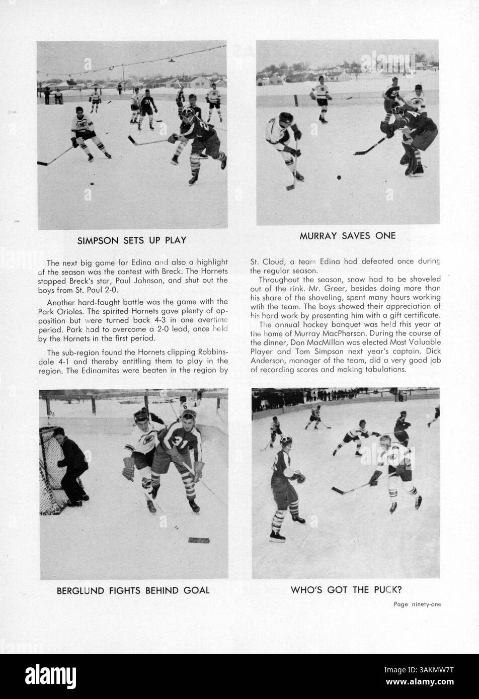 The 1953 Edina-Morningside High School yearbook, Whigrean, captures the ...
