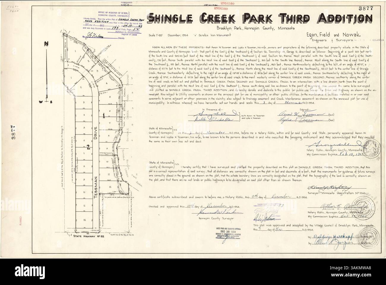 Shingle Creek Park's Third Addition represents an expansion of the park ...