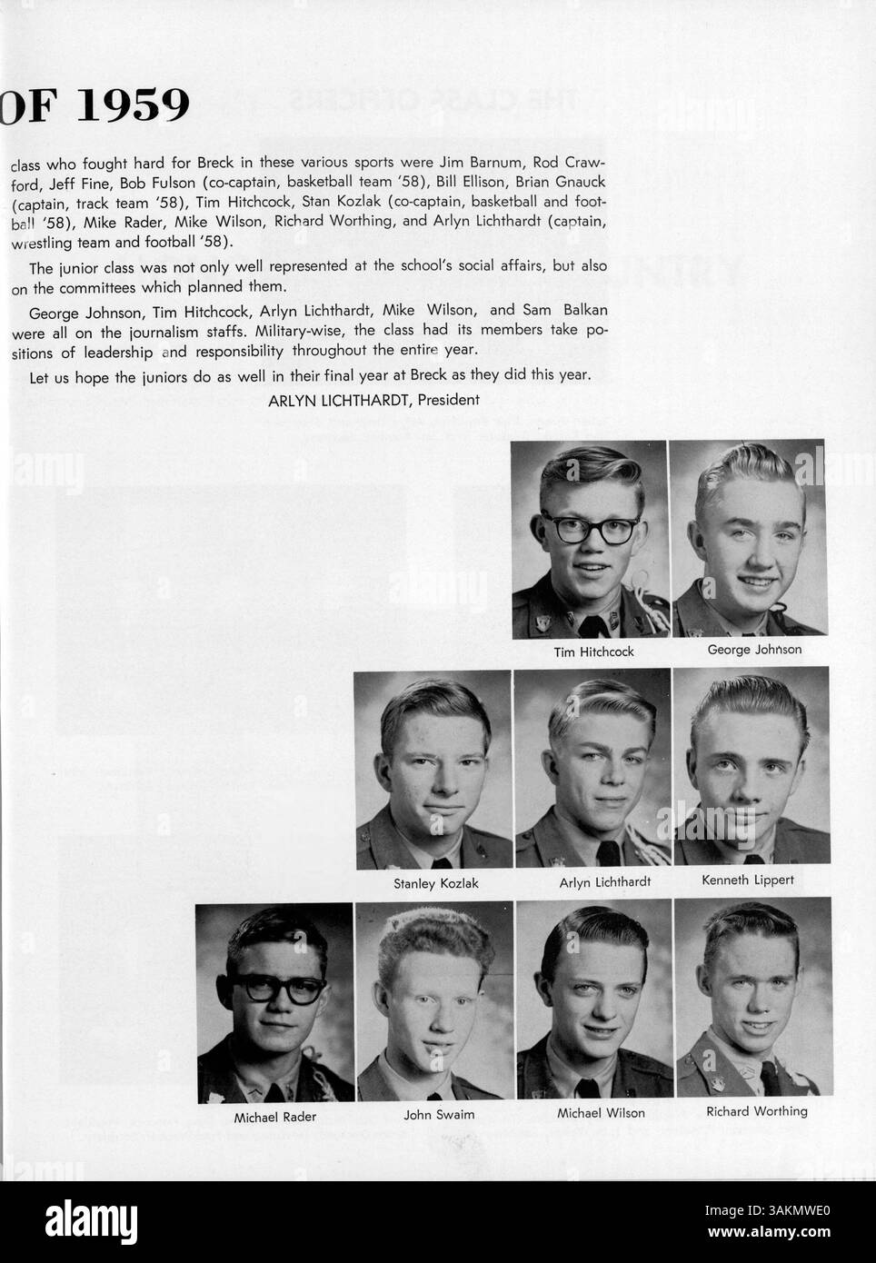 The 1958 Breck Yearbook, Mustang '58, showcases the students, teachers ...