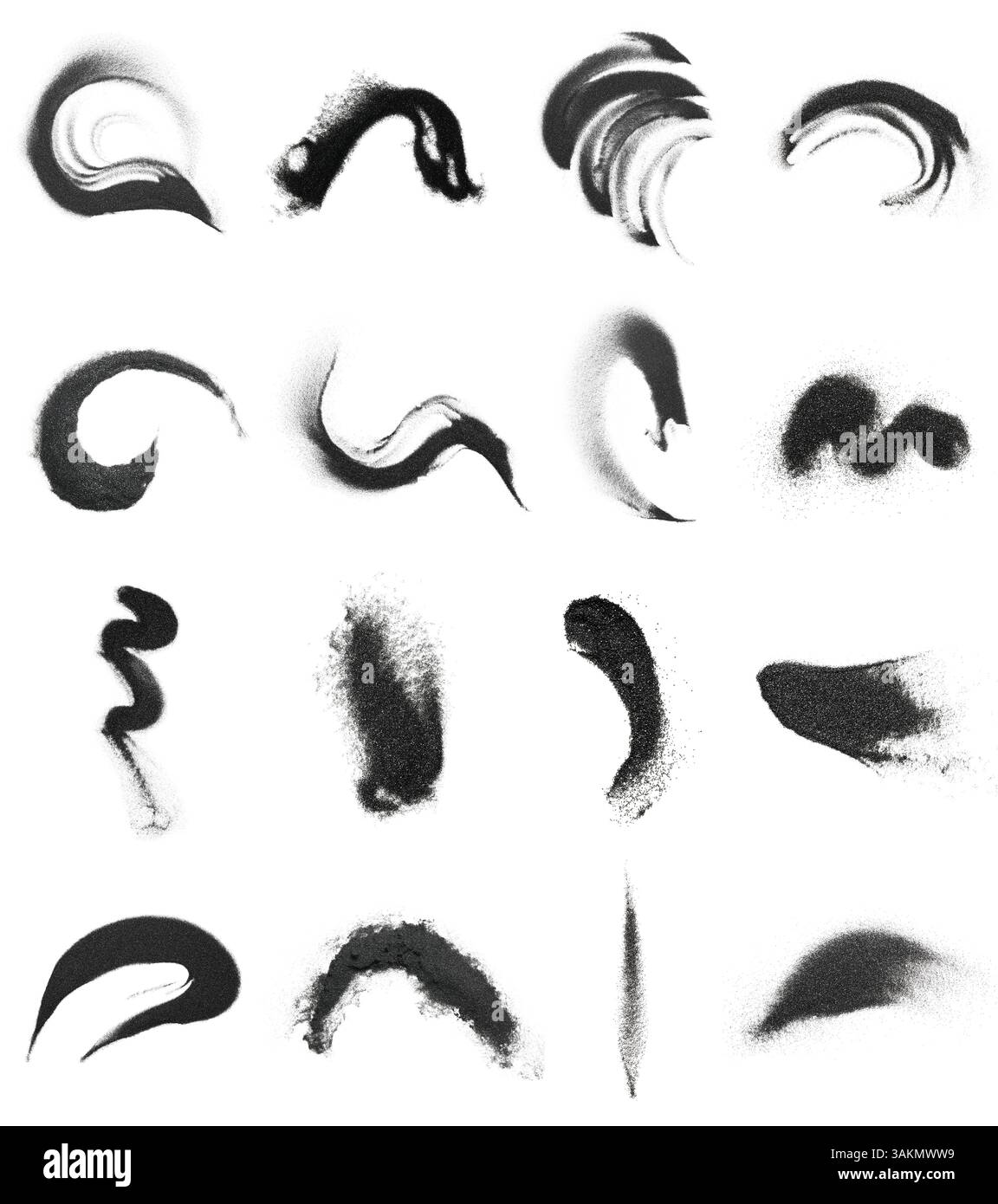 Sandy beach for black background Cut Out Stock Images & Pictures - Alamy