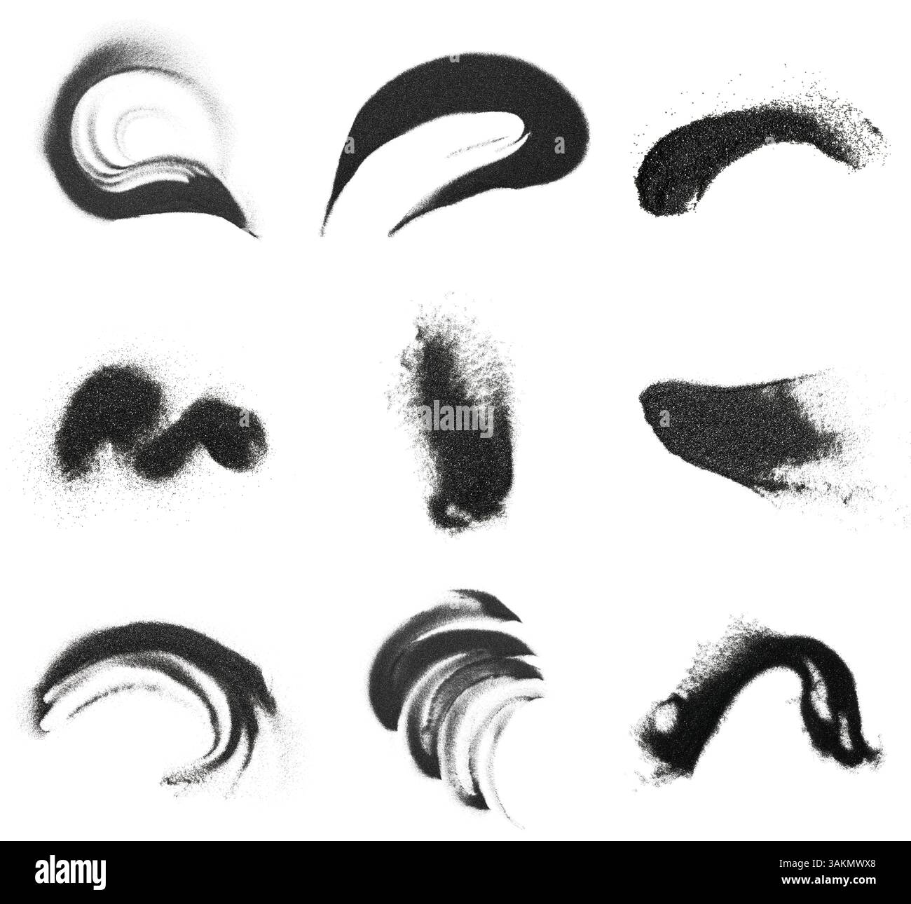 Sandy beach for black background Cut Out Stock Images & Pictures - Alamy