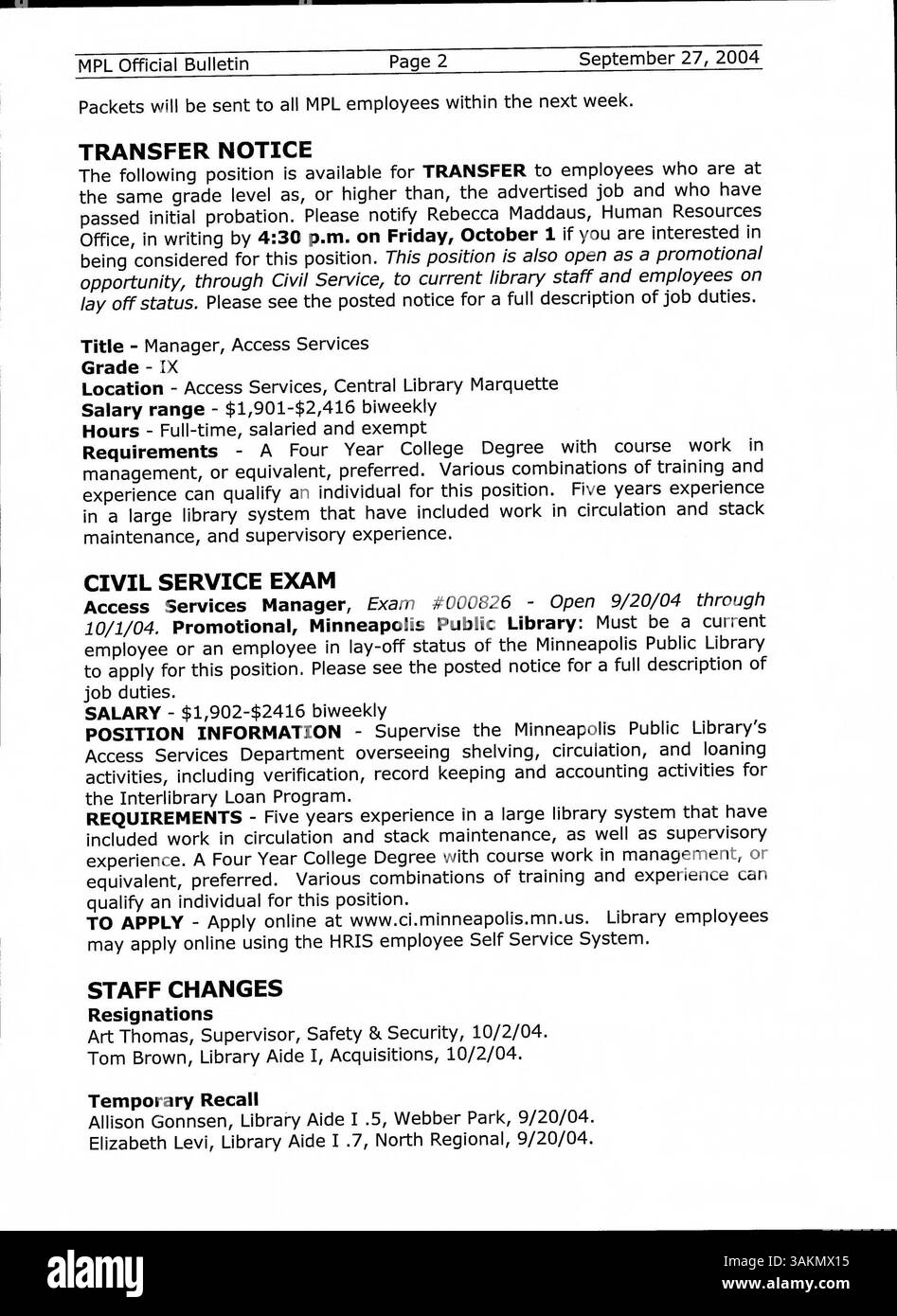 The Minneapolis Public Library Official Bulletin, released weekly in ...