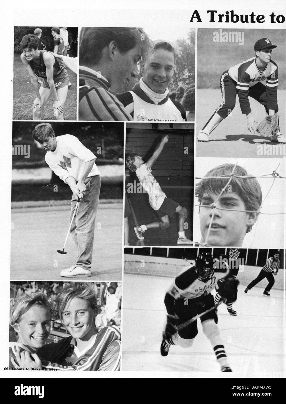 The 1987 Blake Yearbook, 'Reflections,' captures school events ...