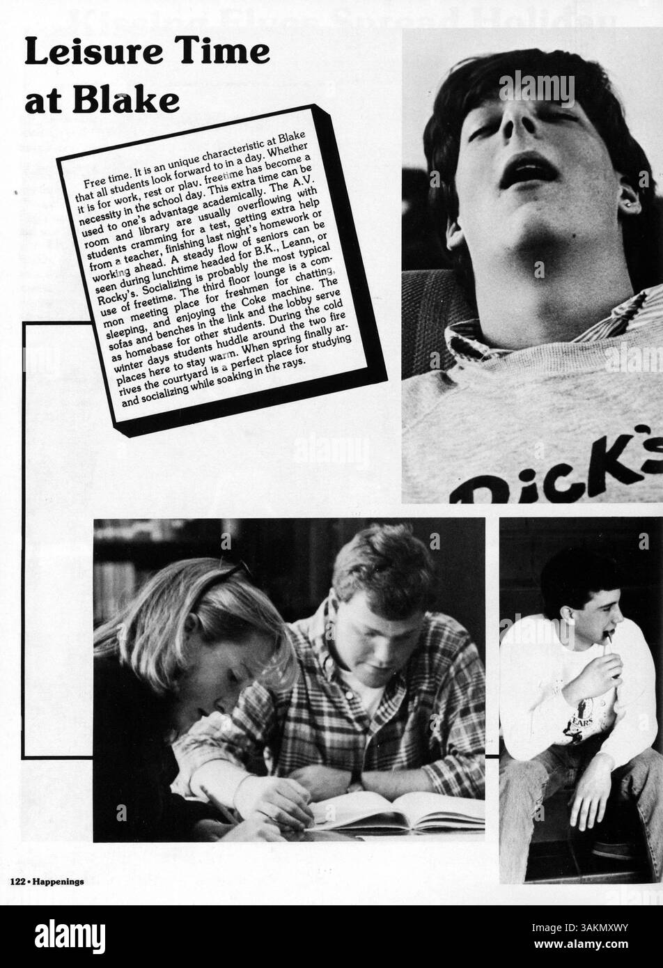 Blake Yearbook 1987, 'Reflections,' highlights significant events and ...