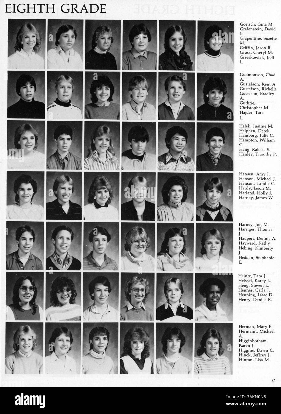 The 1985 'Knights' yearbook from North View Jr. High documents the 1984 ...