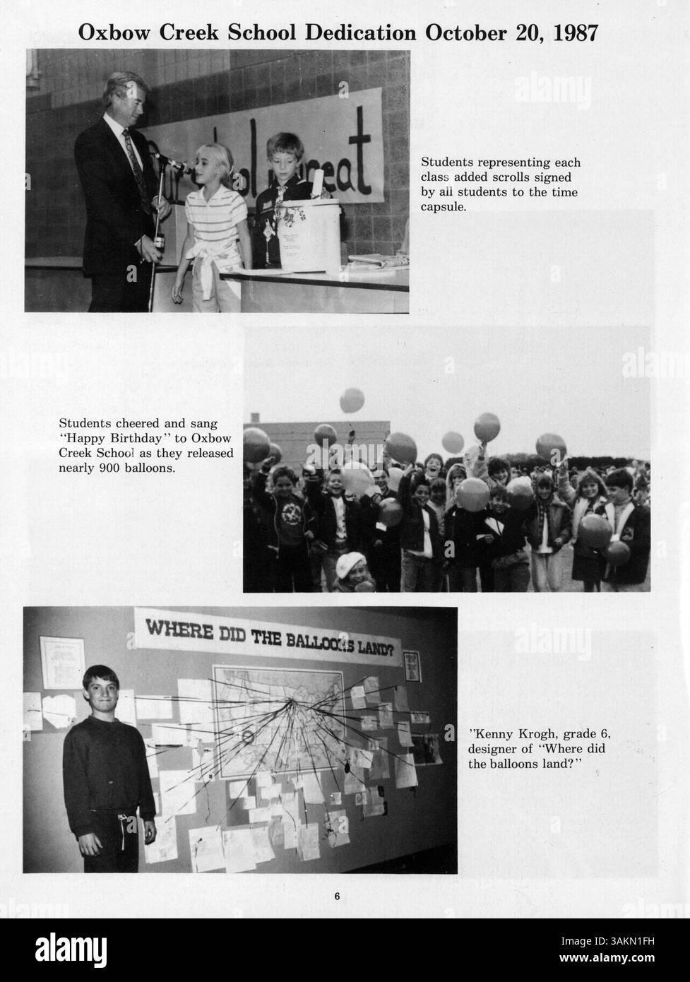 This yearbook from Oxbow Creek Elementary School documents the key ...